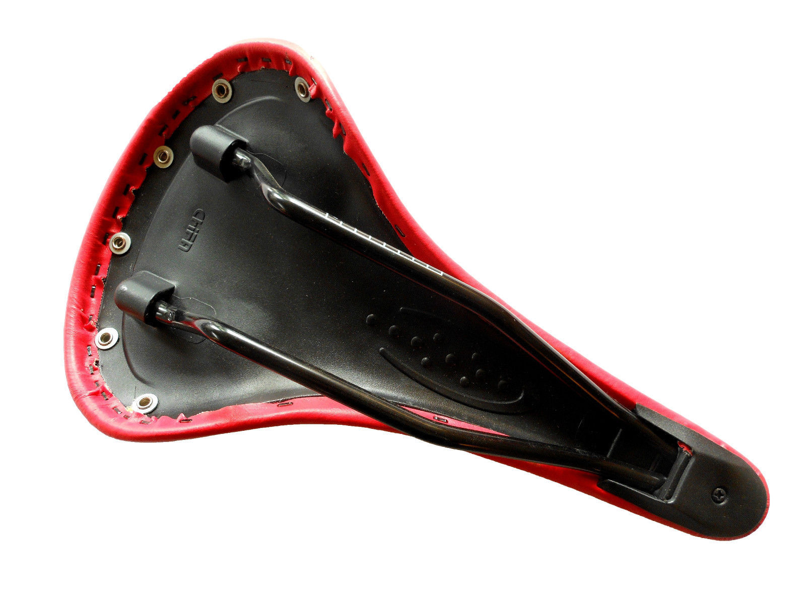 Saddle Retro Red with Rivetts Saint SBSD001